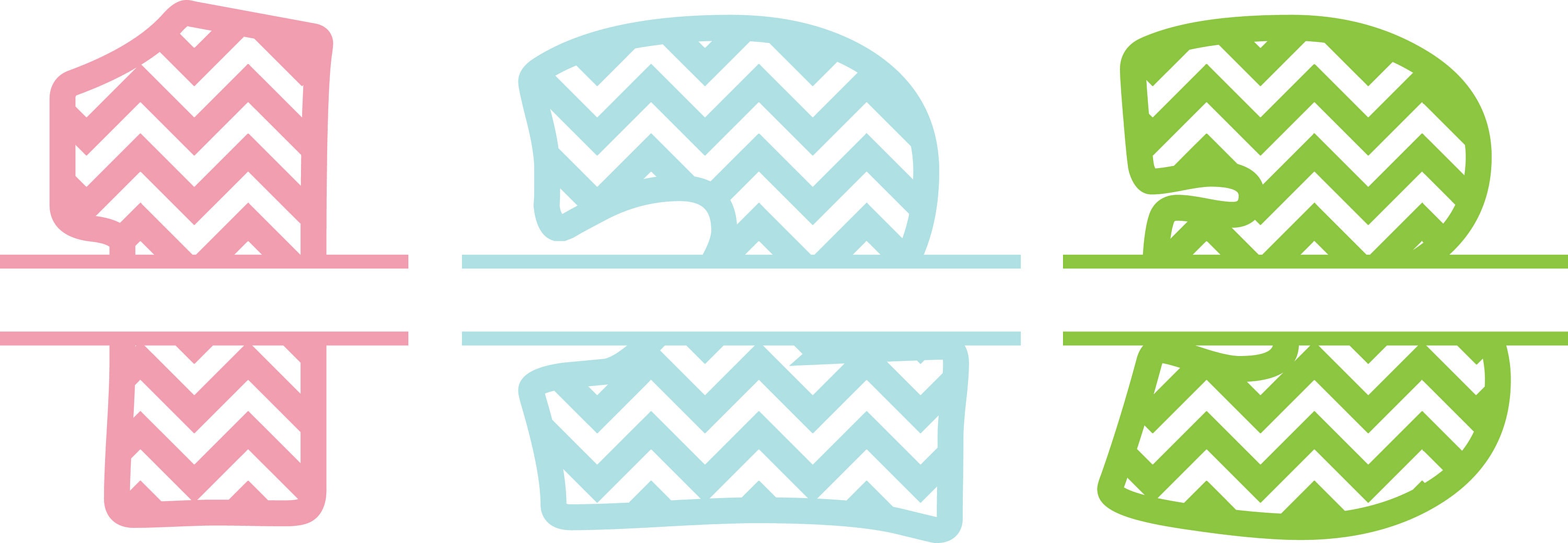 SPLIT CHEVRON ALPHABET Svg Split Chevron Alphabet Clipart - Etsy
