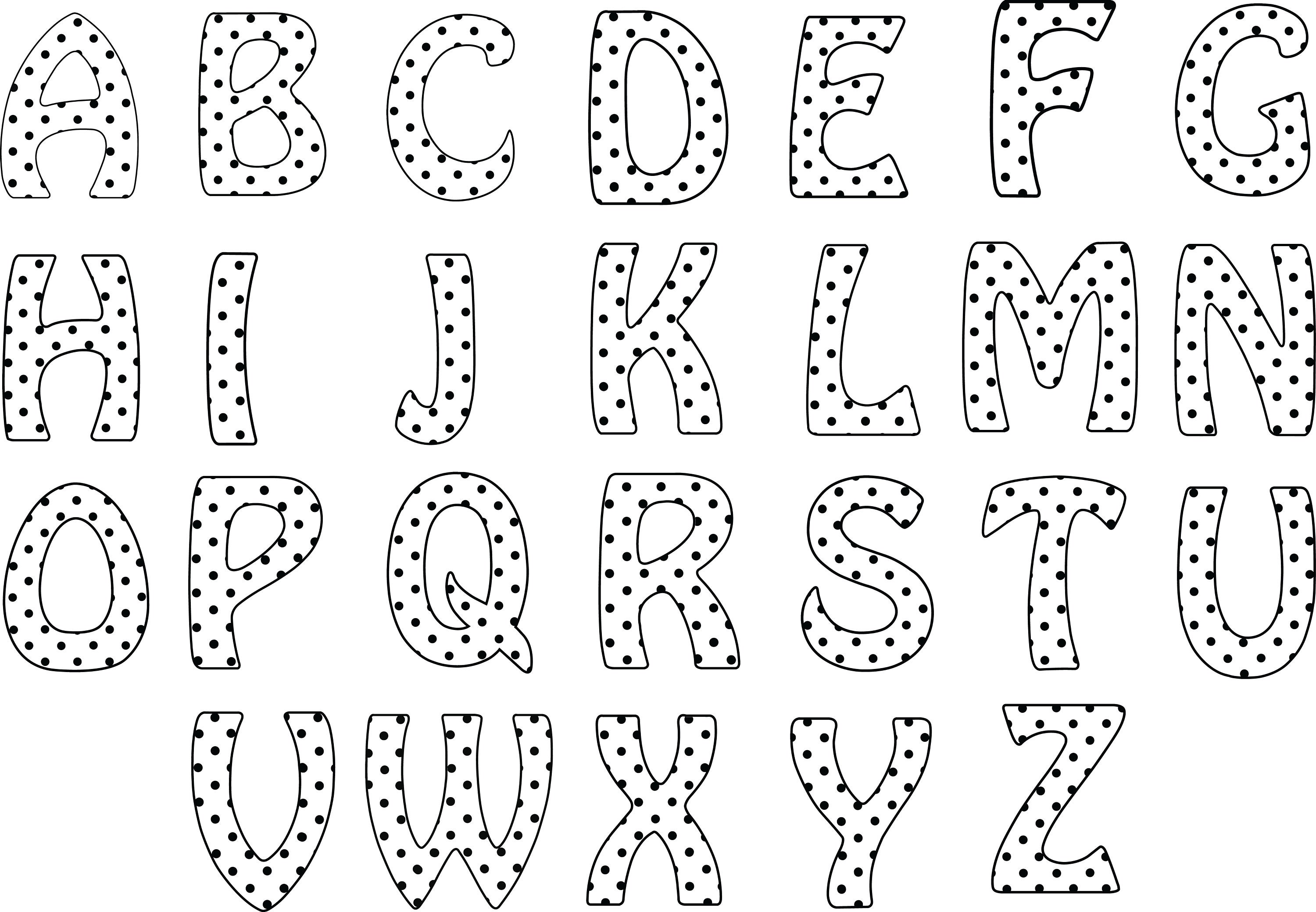 POLKA DOT ALPHABET Svg Files Polka Dot Alphabet Clipart 3 - Etsy Canada