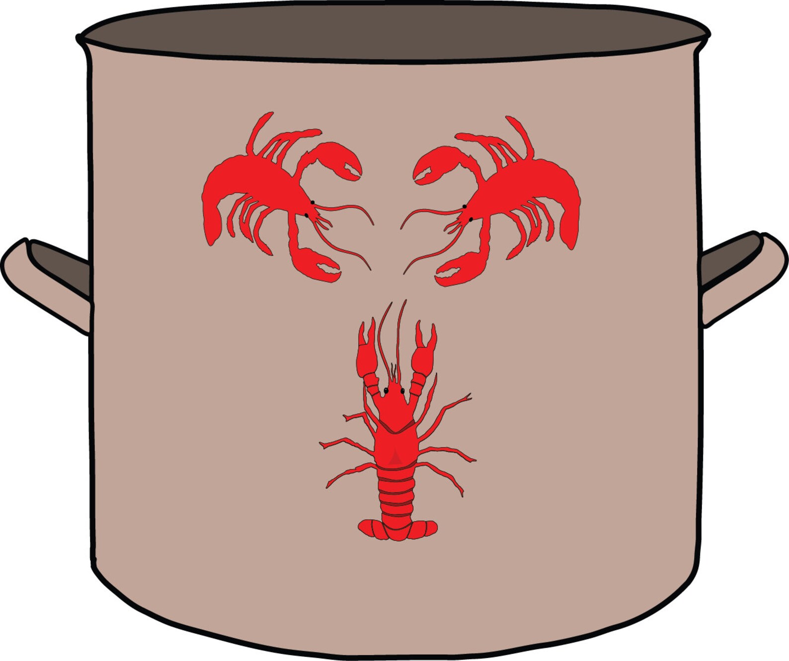 Crawfish Pot Clipart SVG Cut File Silhouette Cameo - Etsy