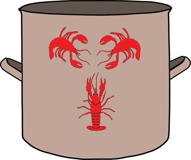 Crawfish, Pot, Clipart, SVG, Cut File, Silhouette Cameo, Cricut ...
