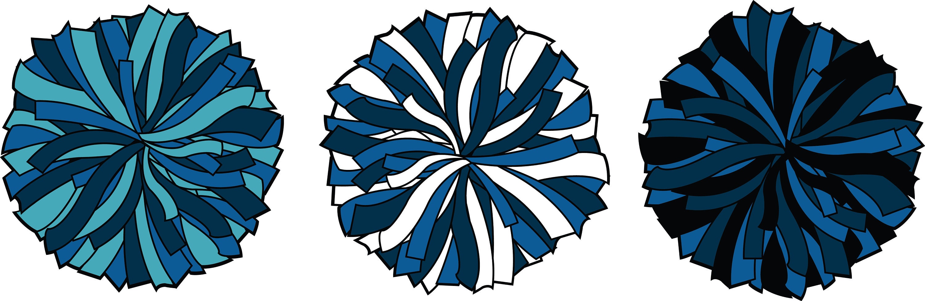 POM POM Bundle SVG Files Pom Pom Clipart Bundle Cheerleading - Etsy