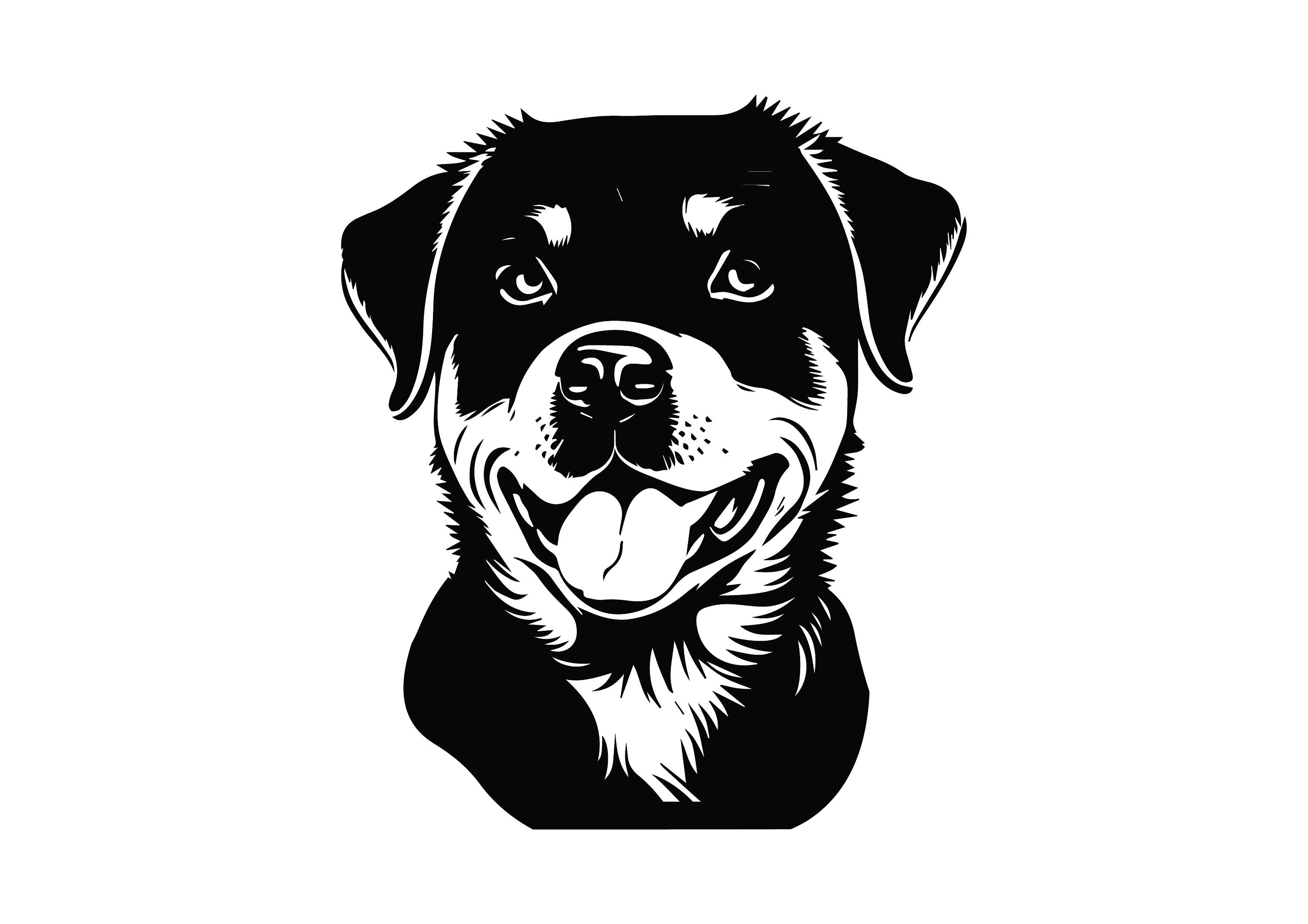 ROTTWEILER HEAD SVG Rottweiler Head Clipart Rottweiler Head - Etsy Canada