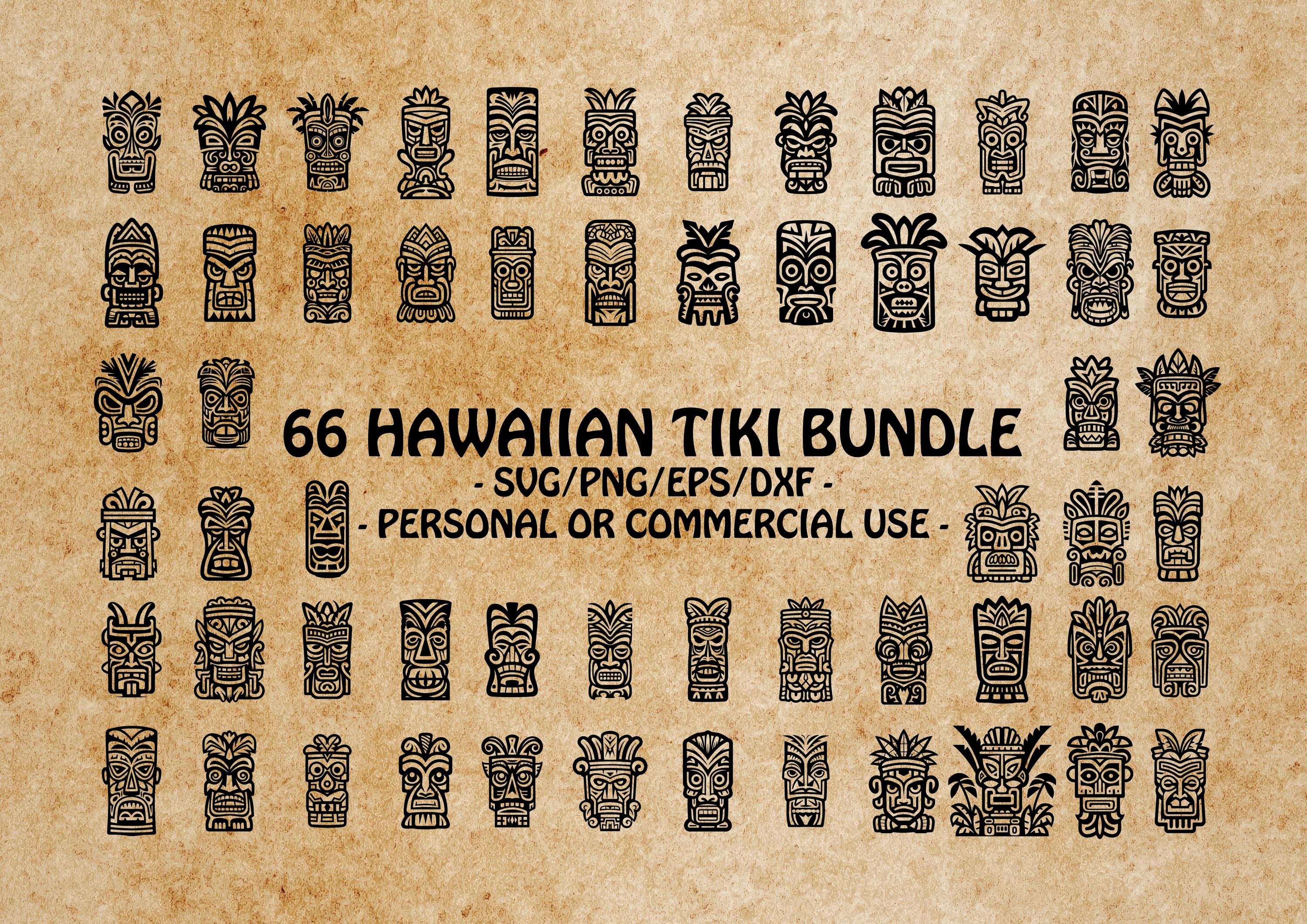 Tiki Letter Stencils