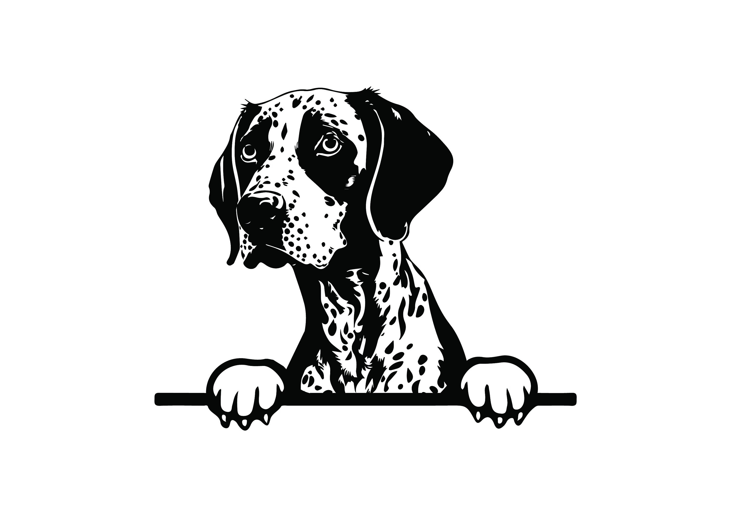 PEEKING GERMAN SHORTHAIRED Pointer Svg Peeking German - Etsy