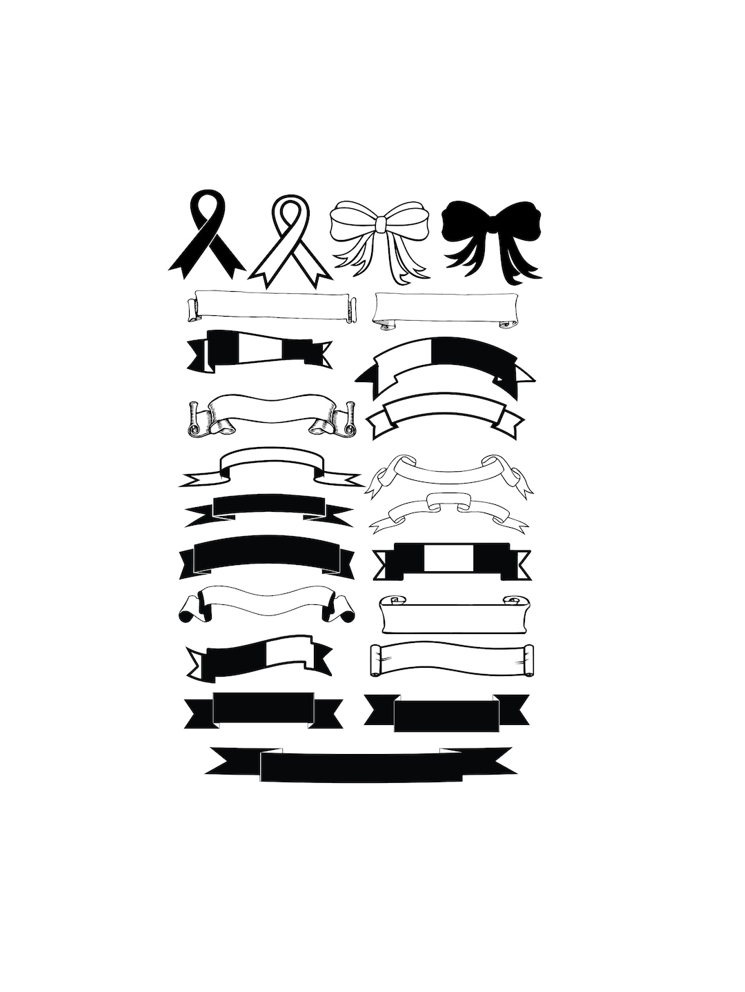 Ribbon, Ribbon SVG, SVG Files, Ribbon SVG Files, Cricut, Silhouette ...