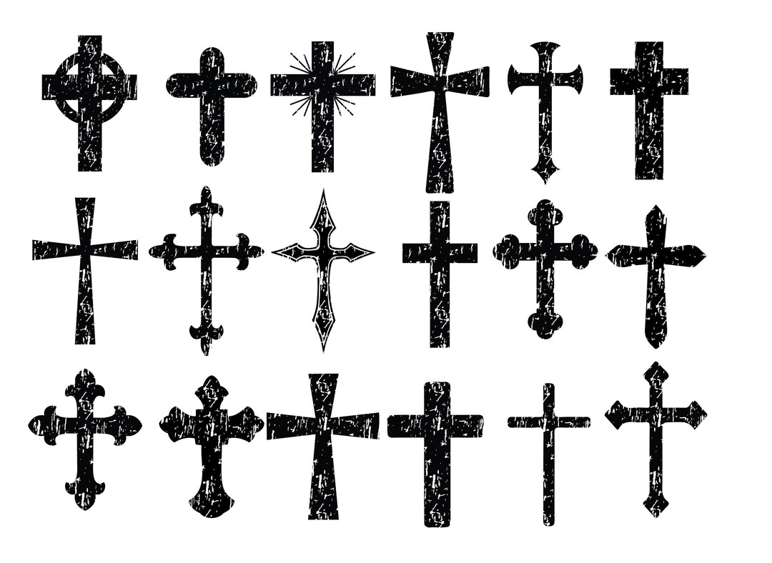 DISTRESSED CROSS SVG, Distressed Cross Clipart, Distressed Cross Svg ...