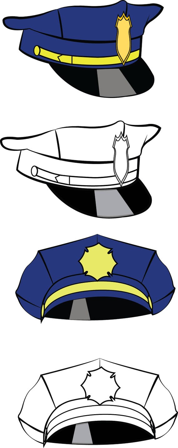 Police Hat Drawing
