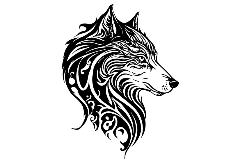 WOLF HEAD SVG Wolf Clipart Wolf Head Svg Cut File for - Etsy
