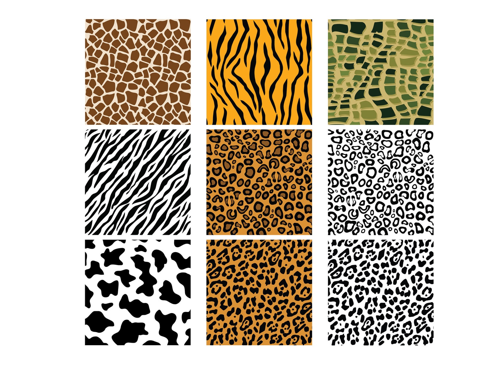 ANIMAL PRINT SVG Bundle Animal Skin Svg Animal Pattern Svg | Etsy Canada