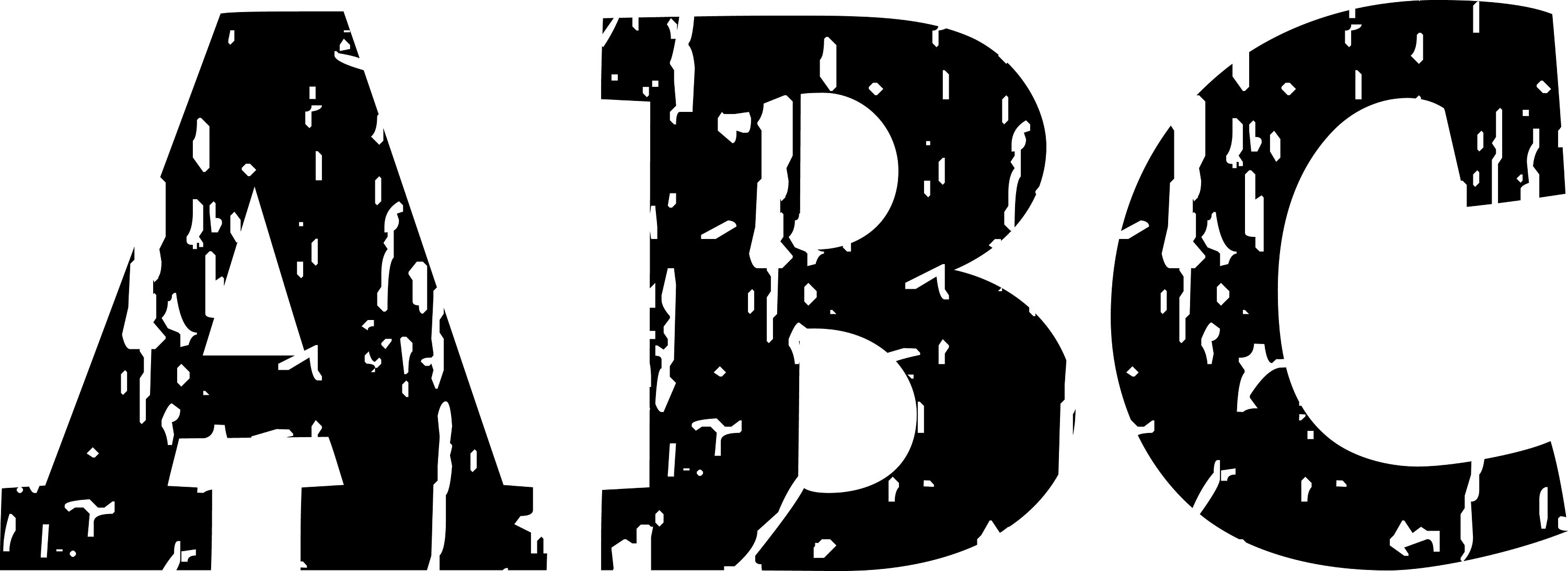 DISTRESSED FONT SVG Files, Distressed Font Clipart, Grunge Font Svg ...