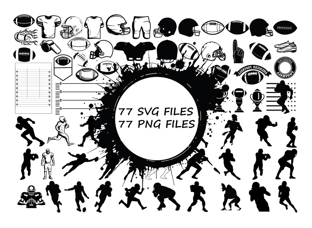FOOTBALL SVG Bundle, FOOTBALL Svg Cut Files for Cricut, Football ...