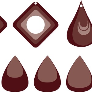 Tear Drop SVG, Pendant SVG, SVG Files, Tear Drop Vector, Cricut ...