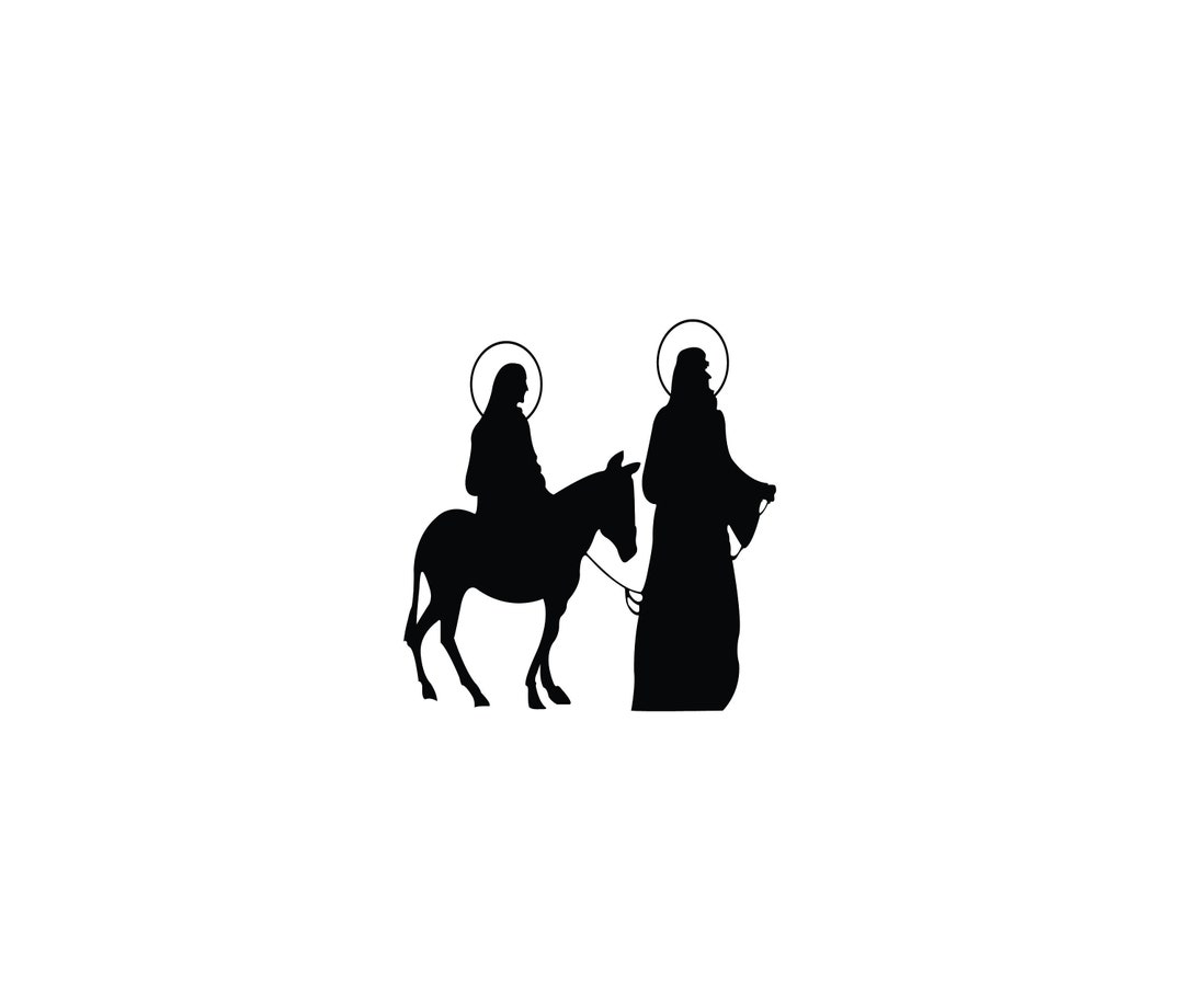 Joseph SVG, Mary SVG, SVG Files, Nativity Svg Files, Cricut, Silhouette ...