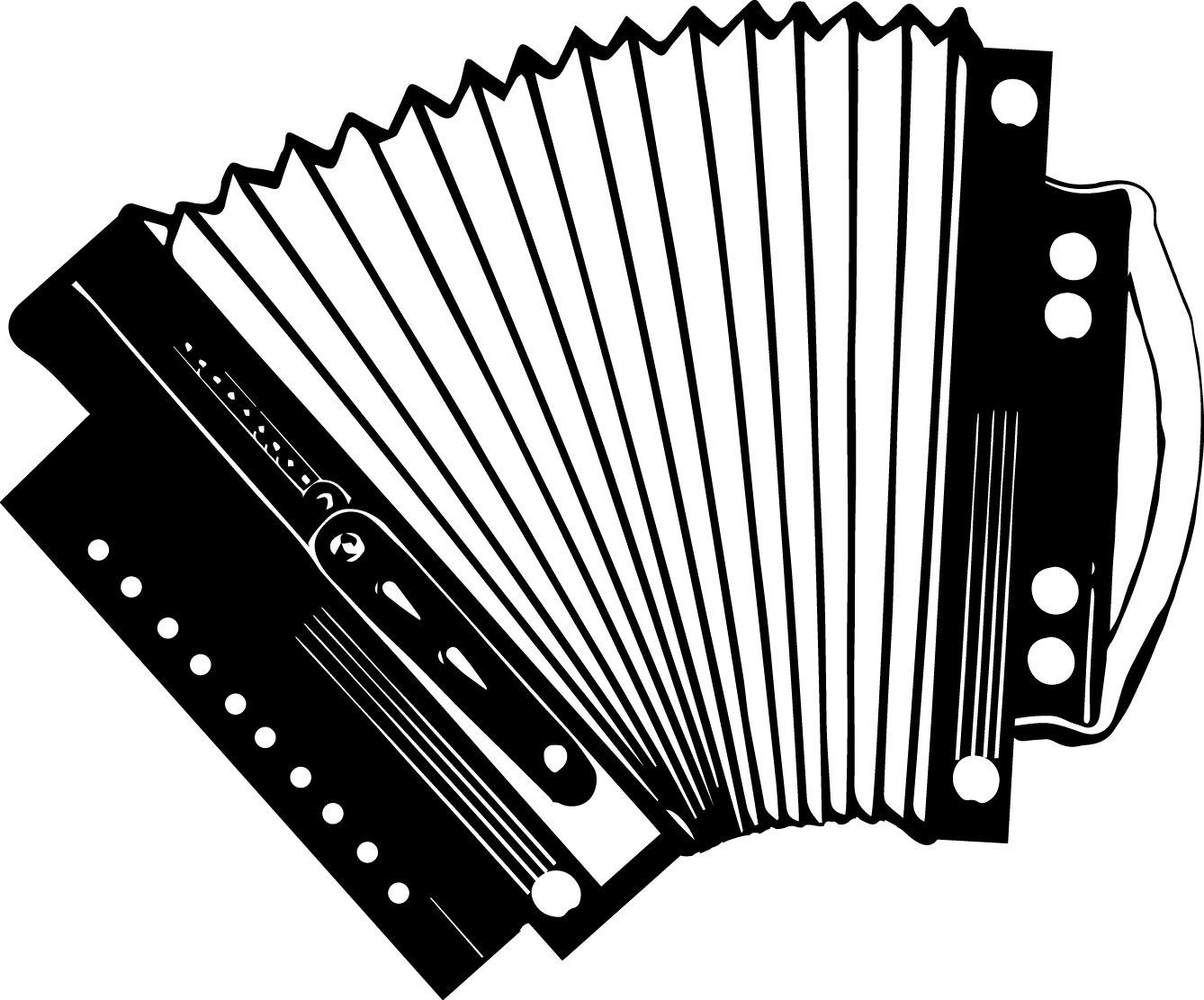 Cajun Music Instruments Clip Art