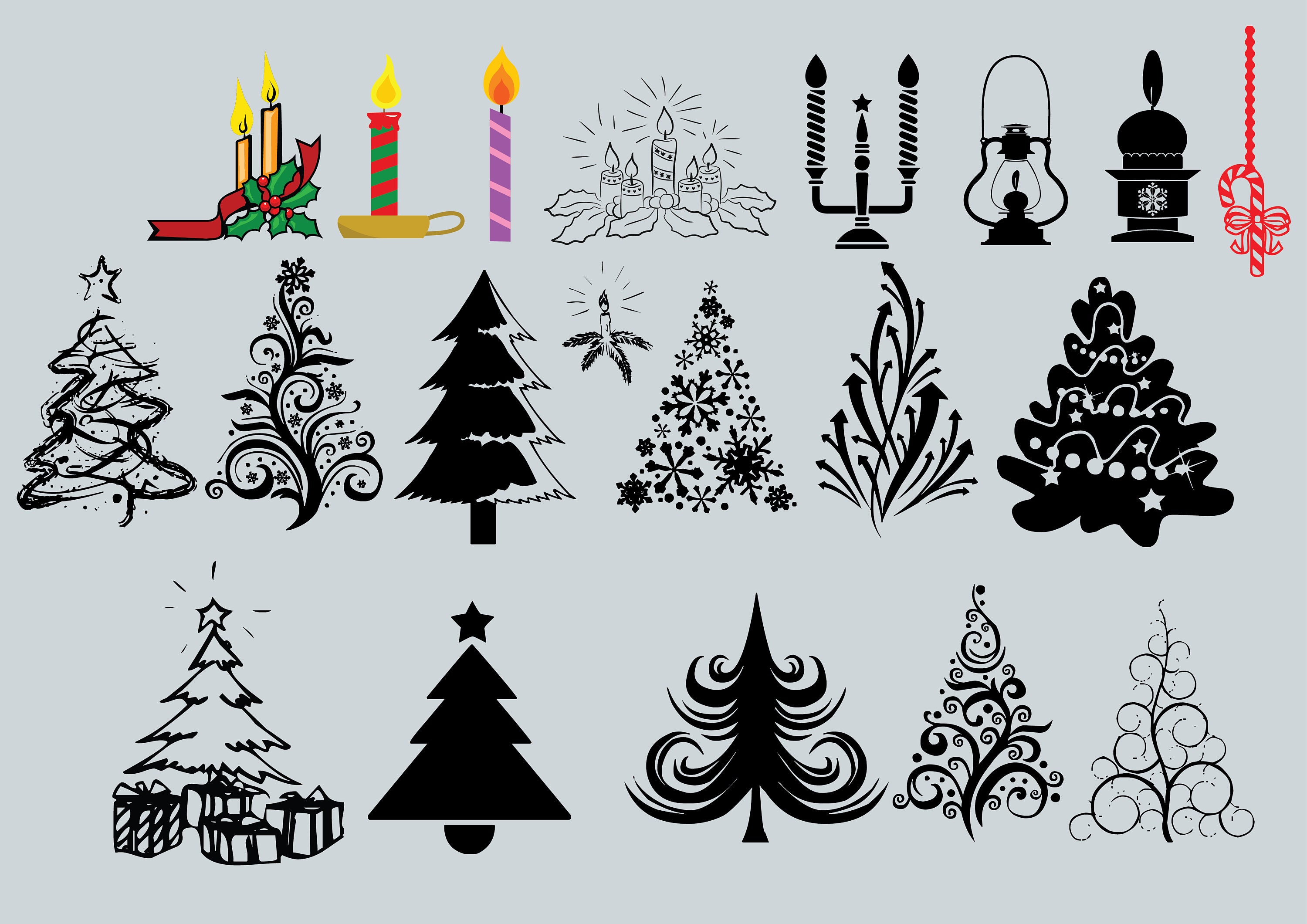 CHRISTMAS SVG BUNDLE, Christmas Clipart, Christmas Svg Files for Cricut ...