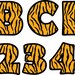 TIGER ALPHABET SVG Files, Tiger Alphabet Clipart, Tiger Font for Cricut ...