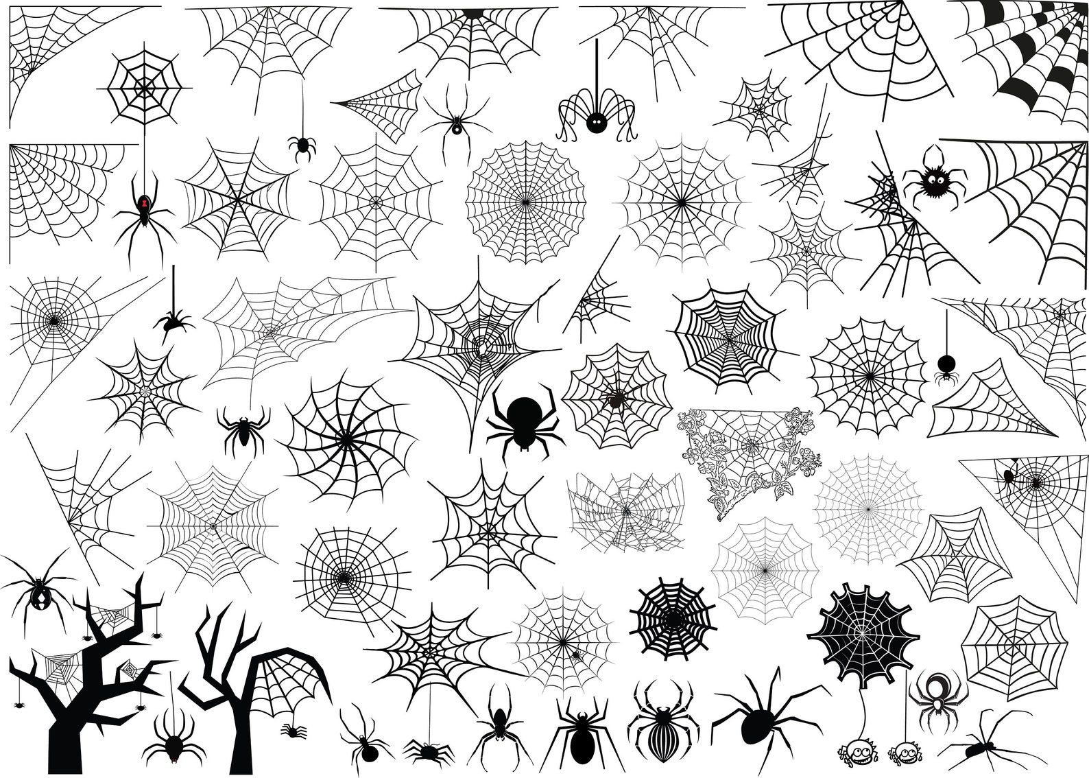 SPIDER WEB SVG Bundle Spider Web Clipart Spider Web Svg for - Etsy