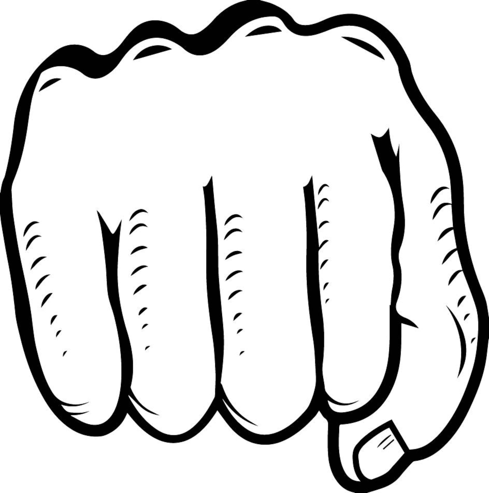 Fisthand Fist SVG Fist in SVG Punching Fist SVG Cricut | Etsy