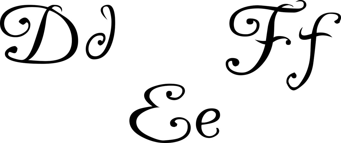 HANDWRITTEN FONT SVG, Modern Calligraphy Svg Cut Files, Curlz Font Svg ...