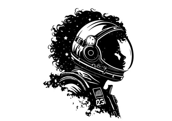 Girl Astronaut Drawing