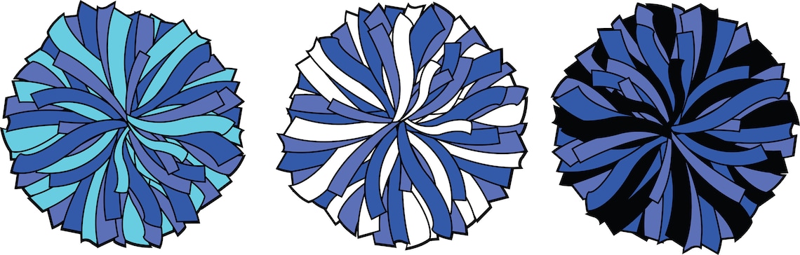 POM POM Bundle SVG Files Pom Pom Clipart Bundle Cheerleading - Etsy