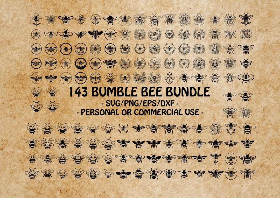 BUMBLEBEE SVG, Honey Bee Svg, Nature Bee Art Svg Files for Cricut, Cute ...