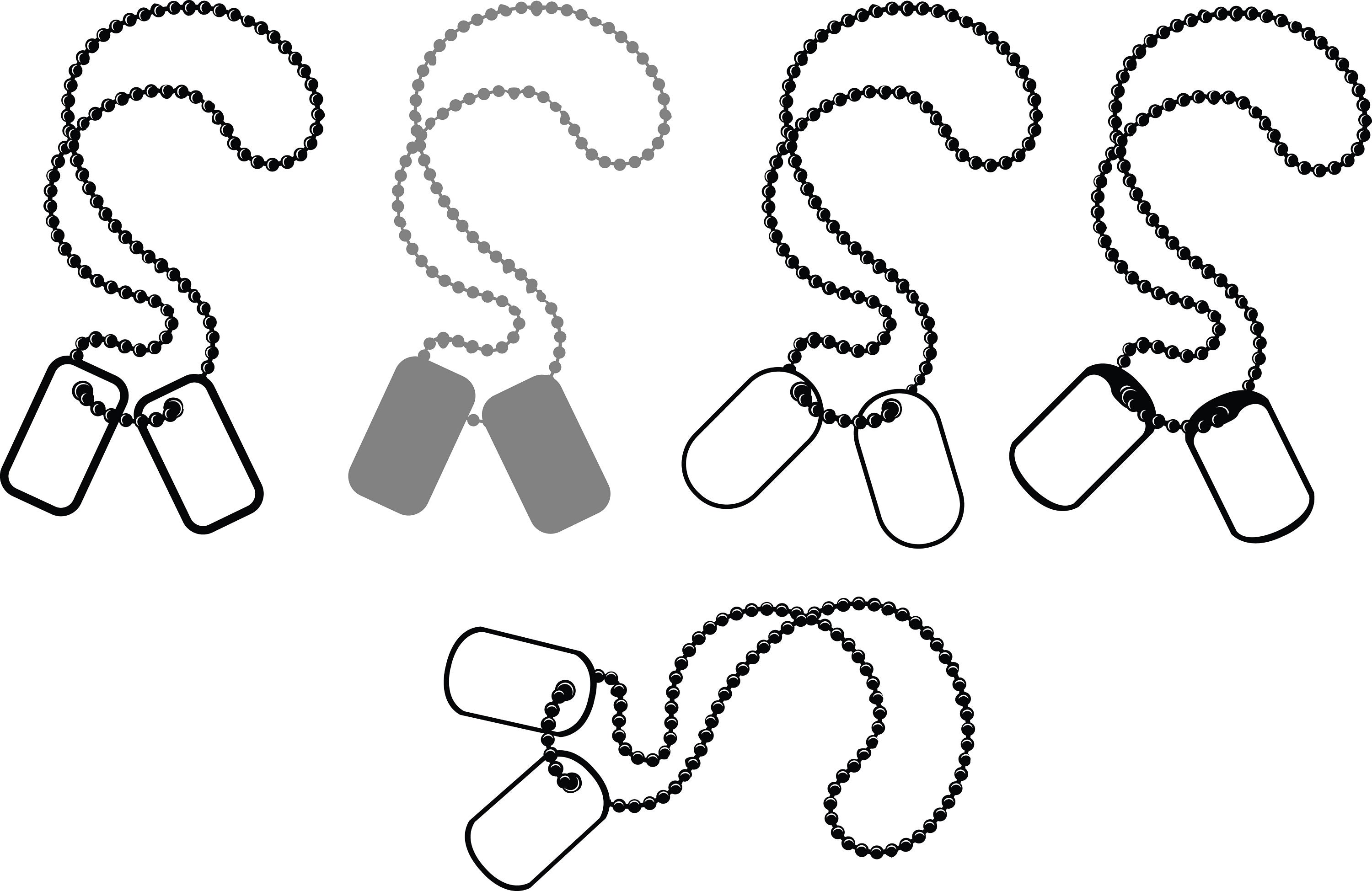 Army DOG TAGS SVG Files Army Dog Tags Clipart Military Dog | Etsy