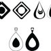 Tear Drop SVG, Pendant SVG, SVG Files, Cricut, Tear Drop Vector ...