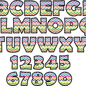 CHEVRON FONT SVG Bundle, Chevron Alphabet Svg Bundle, Chevron Letters ...