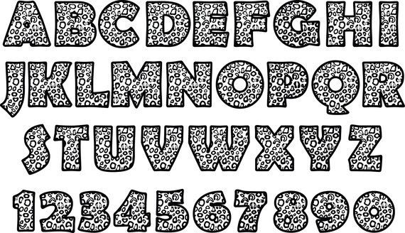 Pink Cheetah Letters