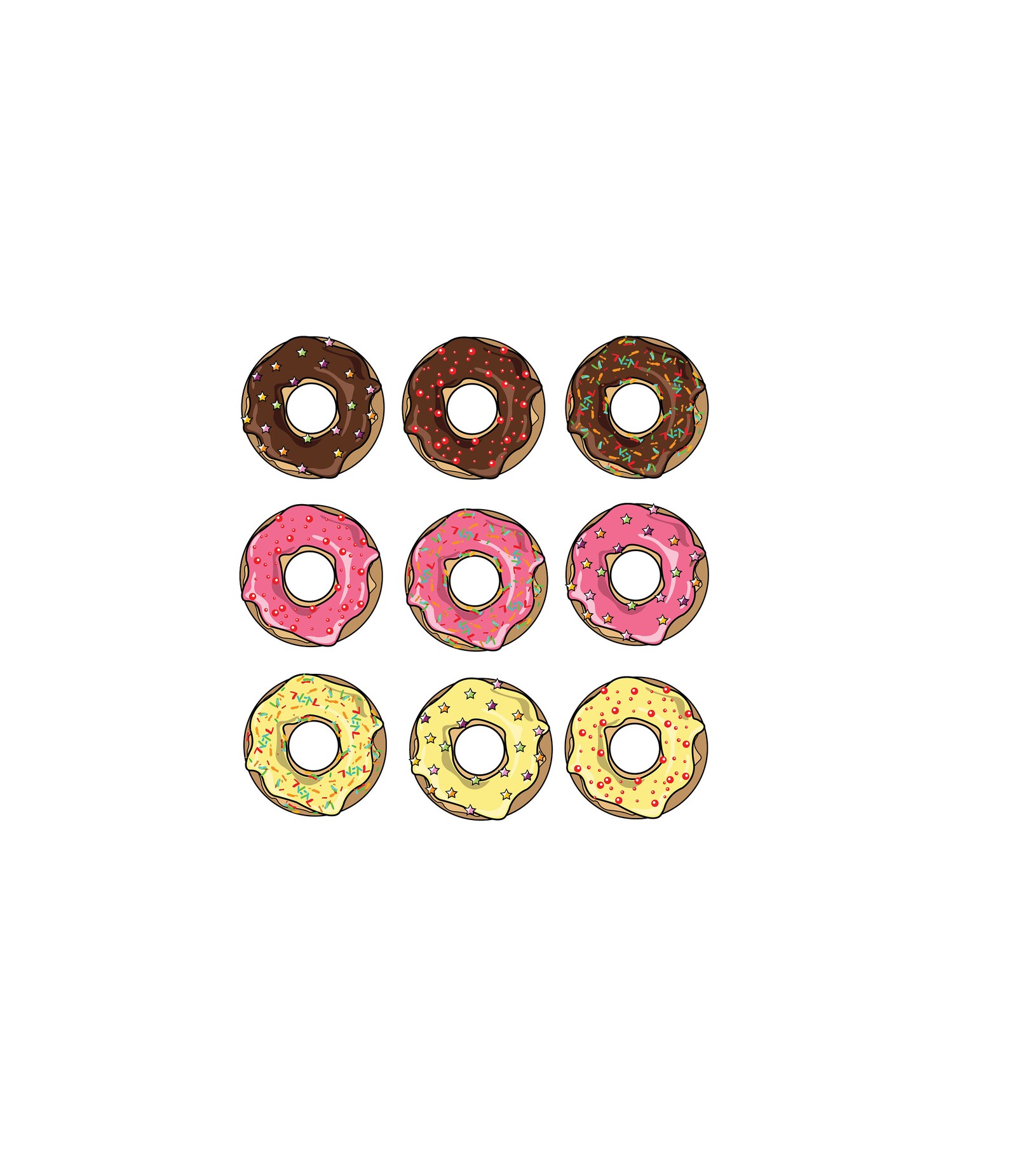 Donut, Donut SVG, Donut SVG Files, Donut Clipart, Cricut, Silhouette ...