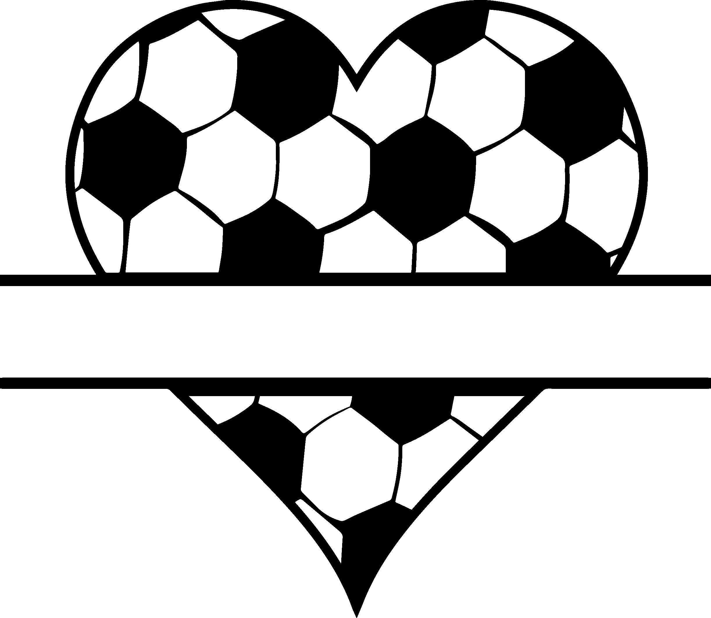 SPLIT SPORT BALL Hearts Football Soccer Softball | Etsy