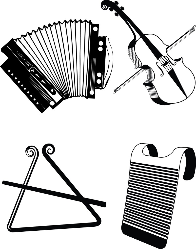 Cajun SVG, Musical Instruments, SVG, Cricut, Silhouette Cameo, Scanncut ...