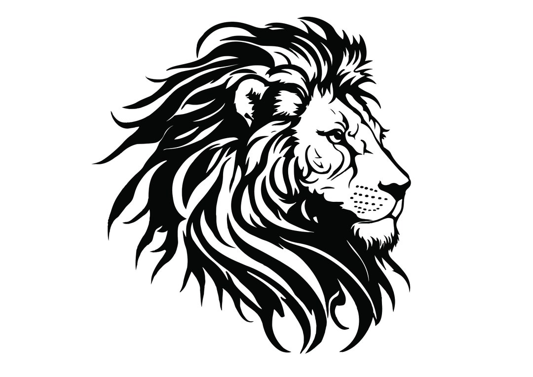 LION HEAD SVG, Lion Head Svg, Lion Clipart, Lion Head Svg Cut File for ...