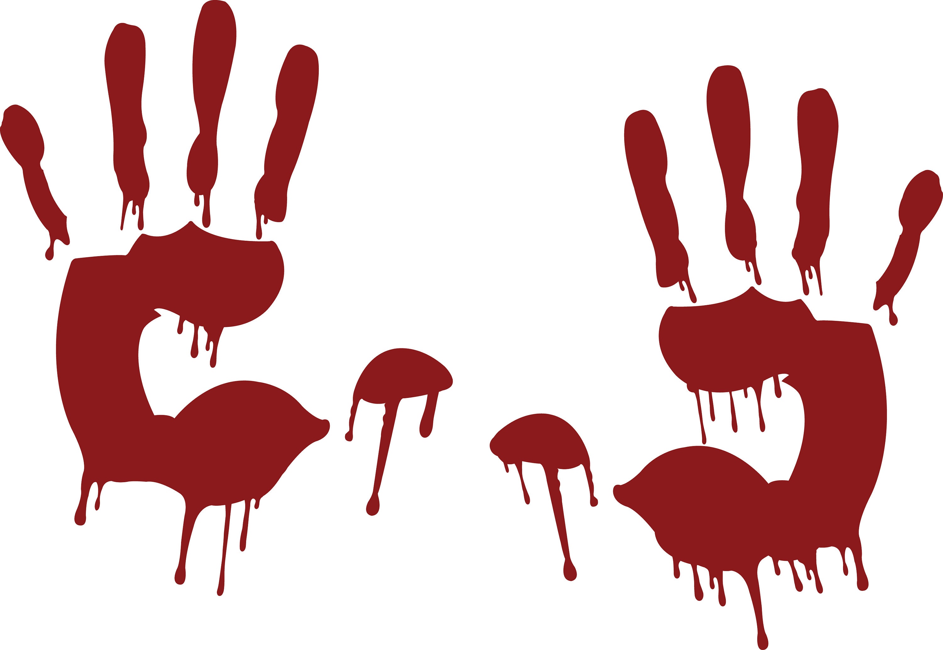 BLOODY HANDS SVG File Bloody Hands Clipart Bloody Hands Svg | Etsy