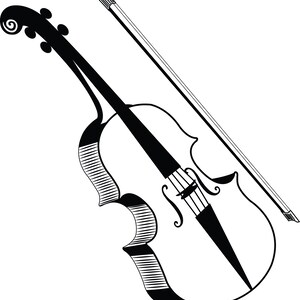 Violin, Violin SVG, SVG, Fiddle SVG, Cricut, Silhouette Cameo, Scanncut ...