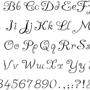HANDWRITTEN FONT SVG, Modern Calligraphy Svg Cut Files, Curlz Font Svg ...