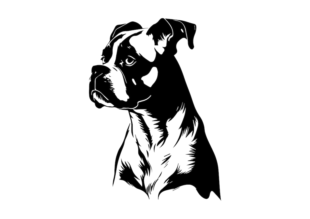 BOXER Dog SVG, BOXER Clipart, Boxer Svg Files for Cricut, Boxer ...