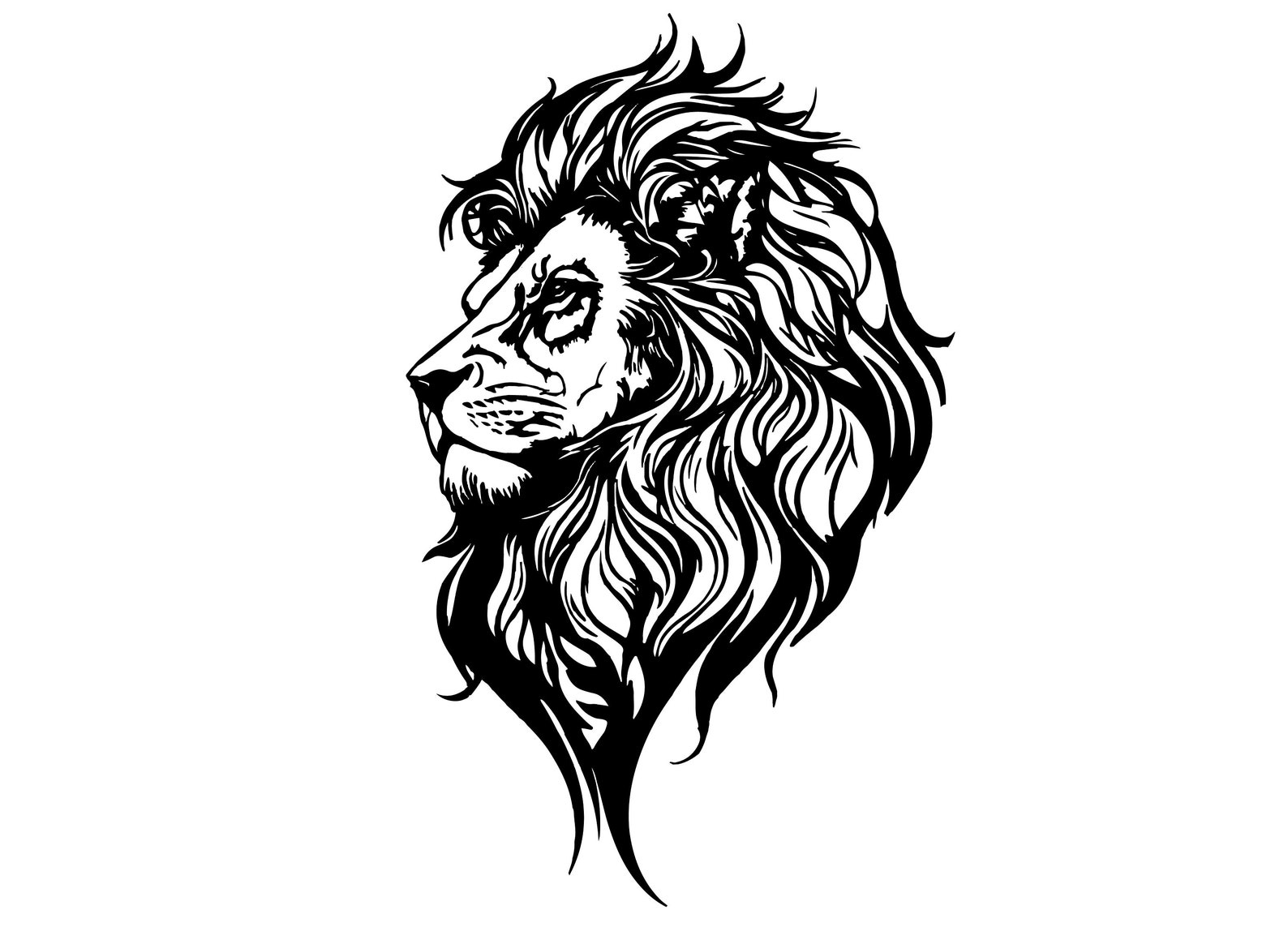 LION HEAD SVG, Lion Head Svg, Lion Clipart, Lion Head Svg Cut File for ...