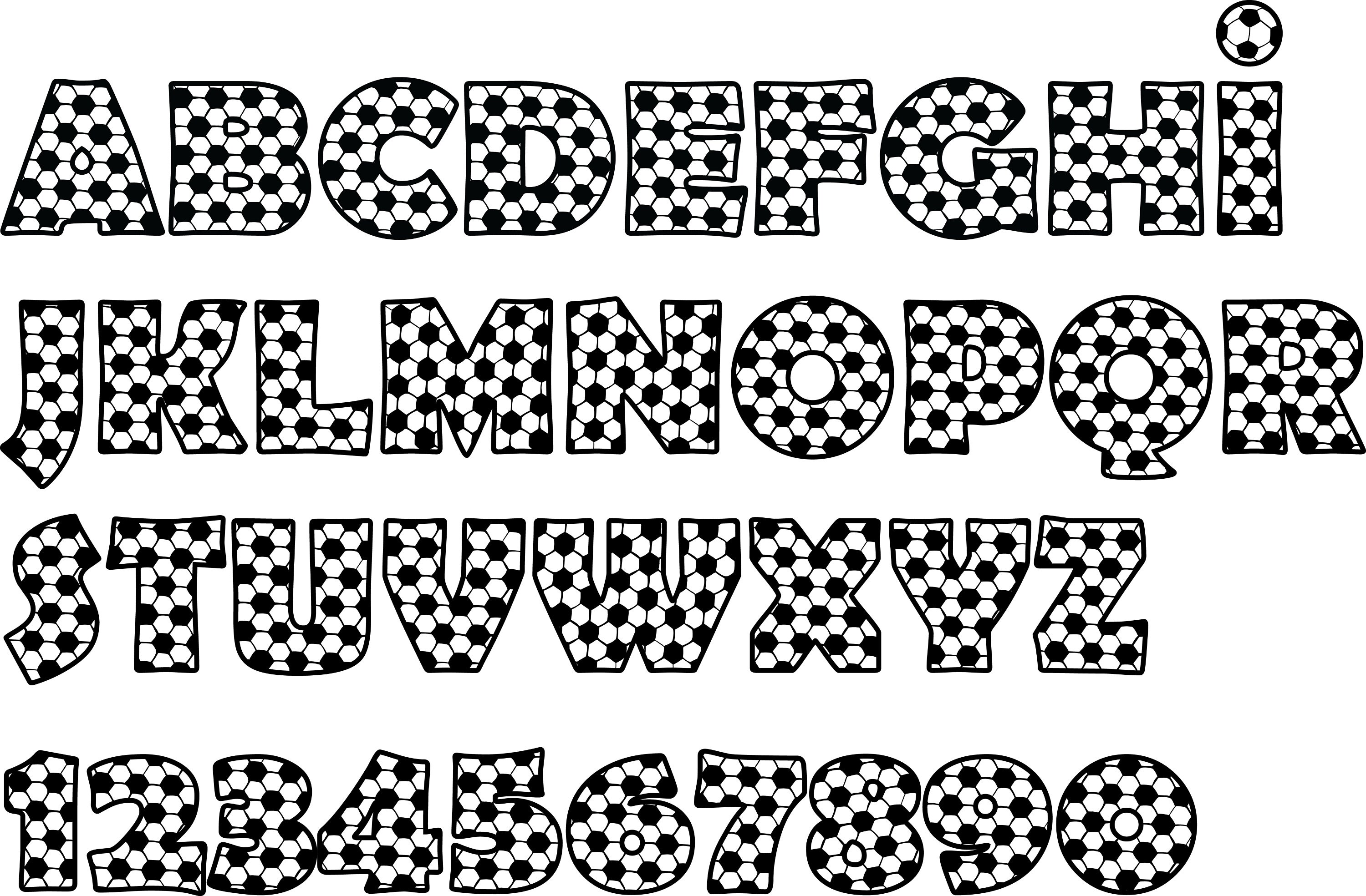 SOCCER ALPHABET SVG Files Soccer Alphabet Clipart Soccer - Etsy 日本