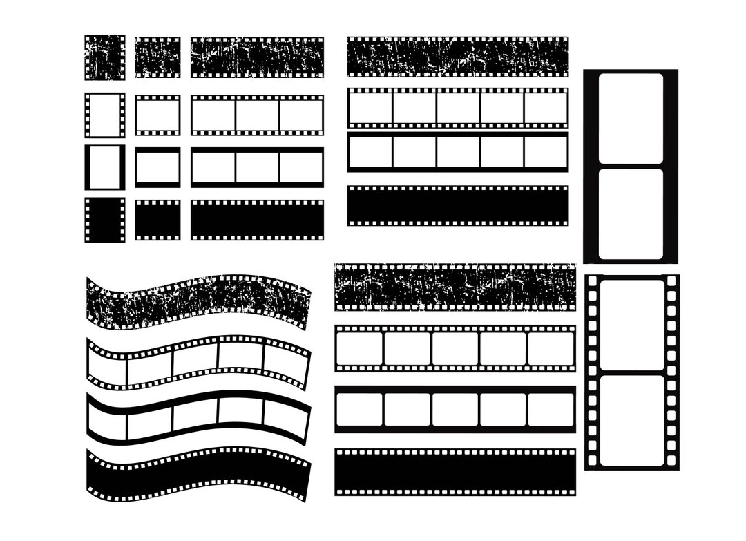 FILM STRIP SVG, Movie Filmstrip Svg, Cinema Vintage Svg, Picture Frame ...