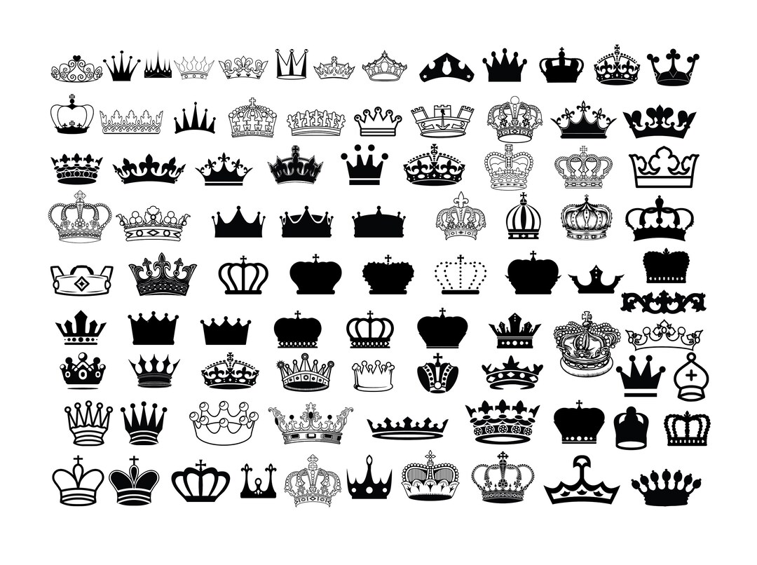 Crown Svg Bundle Crown Svg Cutting File Queen Crown Svg King Crown