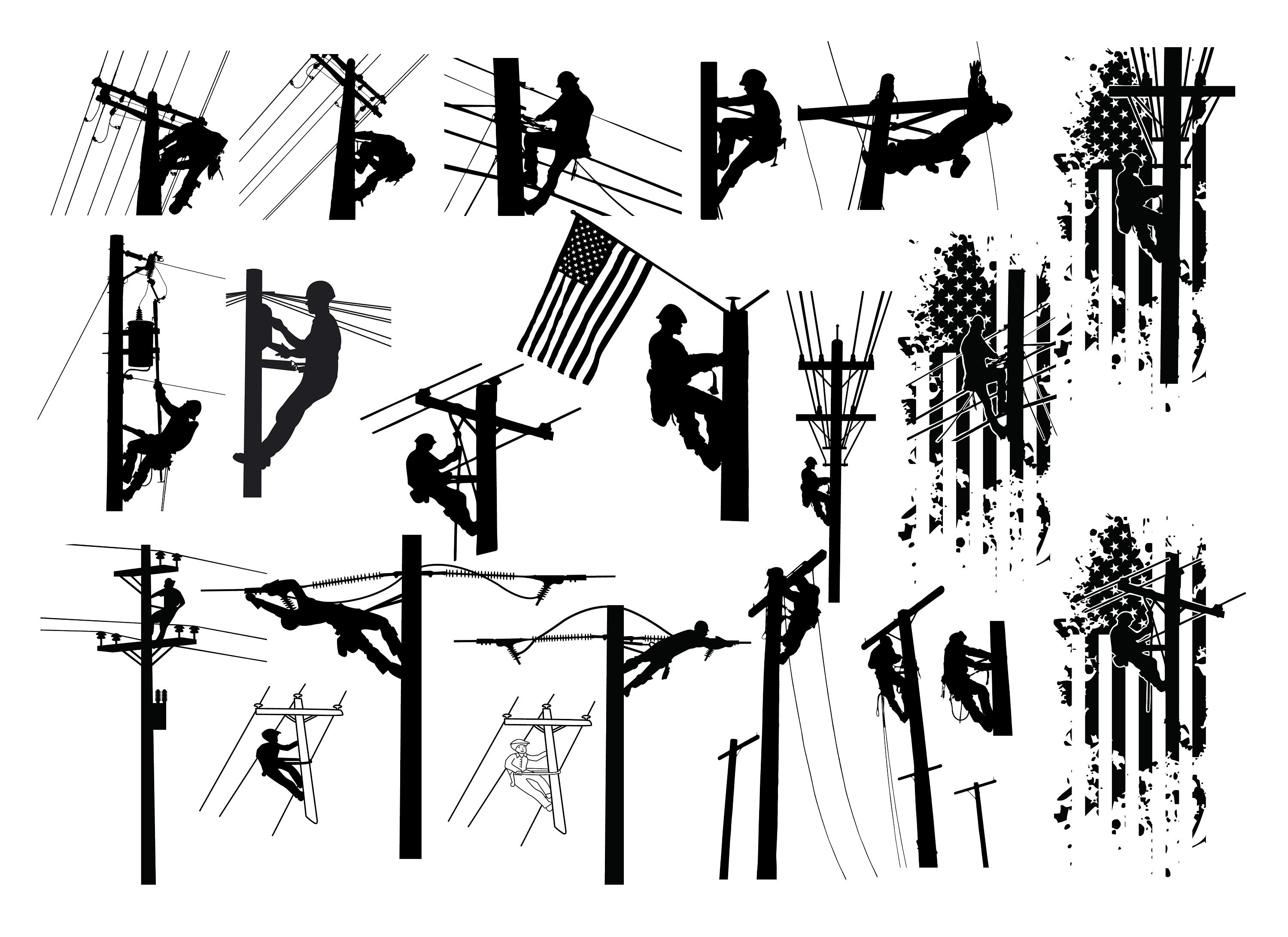 LINEMAN SVG BUNDLE, Lineman Flag Svg, Power Lineman Svg, Lineworker Svg ...