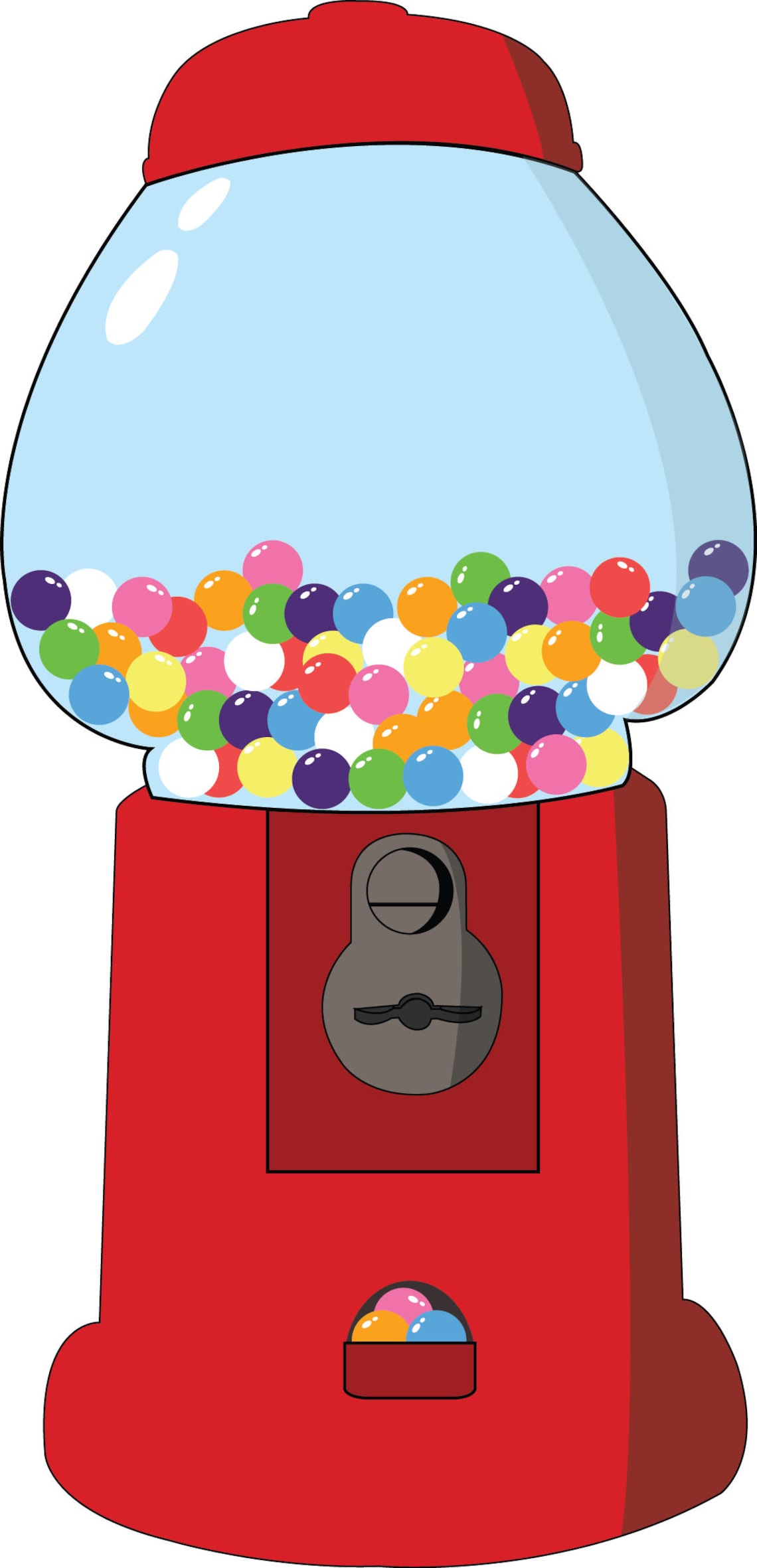 Gumball Machine SVG Gumball SVG SVG Gumball Clipart - Etsy