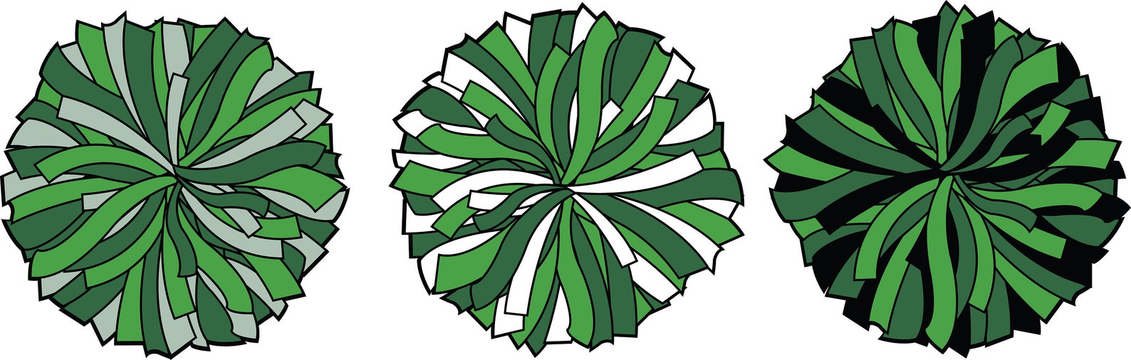 POM POM Bundle SVG Files, Pom Pom Clipart Bundle, Cheerleading Svg ...