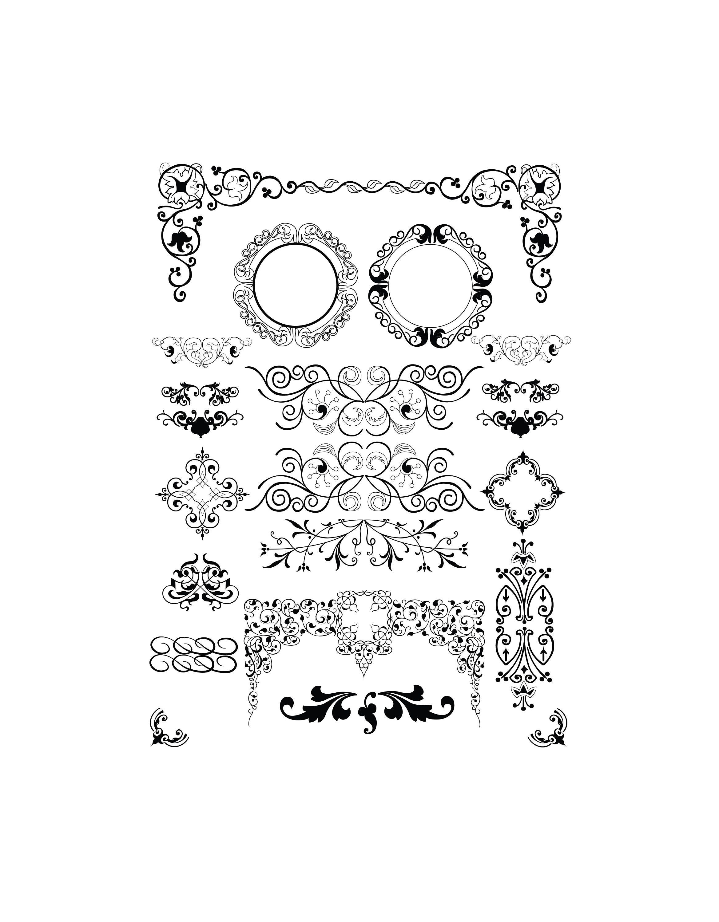 Swirls SVG, Flourish SVG, Scrolls Svg, Cricut, Silhouette Cameo ...