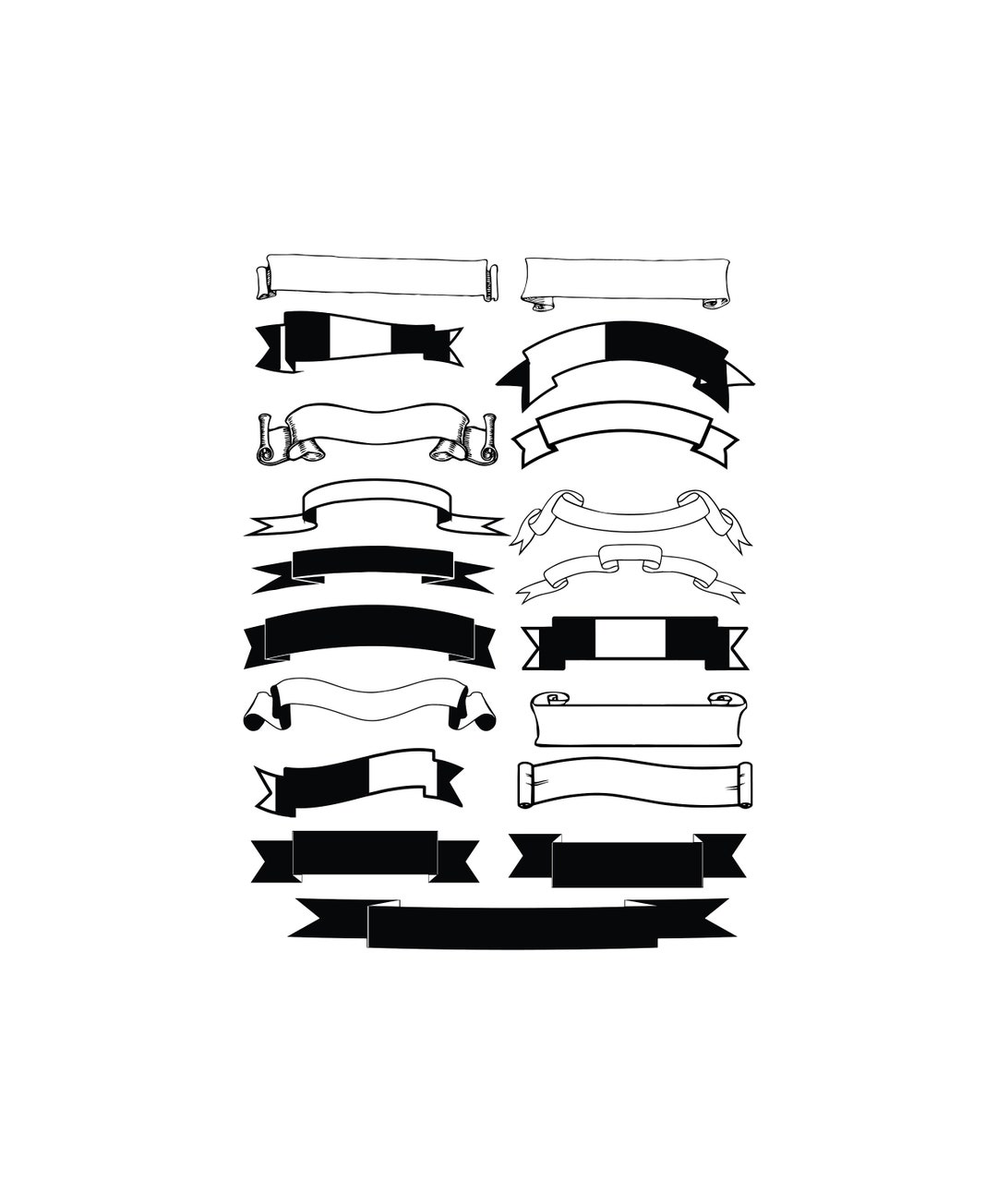 Banner, Banner SVG, SVG Files, Banner SVG Files, Cricut, Silhouette ...