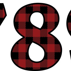 BUFFALO PLAID ALPHABET and Numbers Svg Files, Buffalo Plaid Alphabet ...