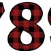 BUFFALO PLAID ALPHABET and Numbers Svg Files, Buffalo Plaid Alphabet ...