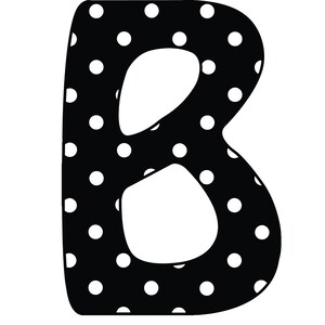 POLKA DOT ALPHABET Svg Files, Polka Dot Alphabet Clipart, 3 Polka Dot ...